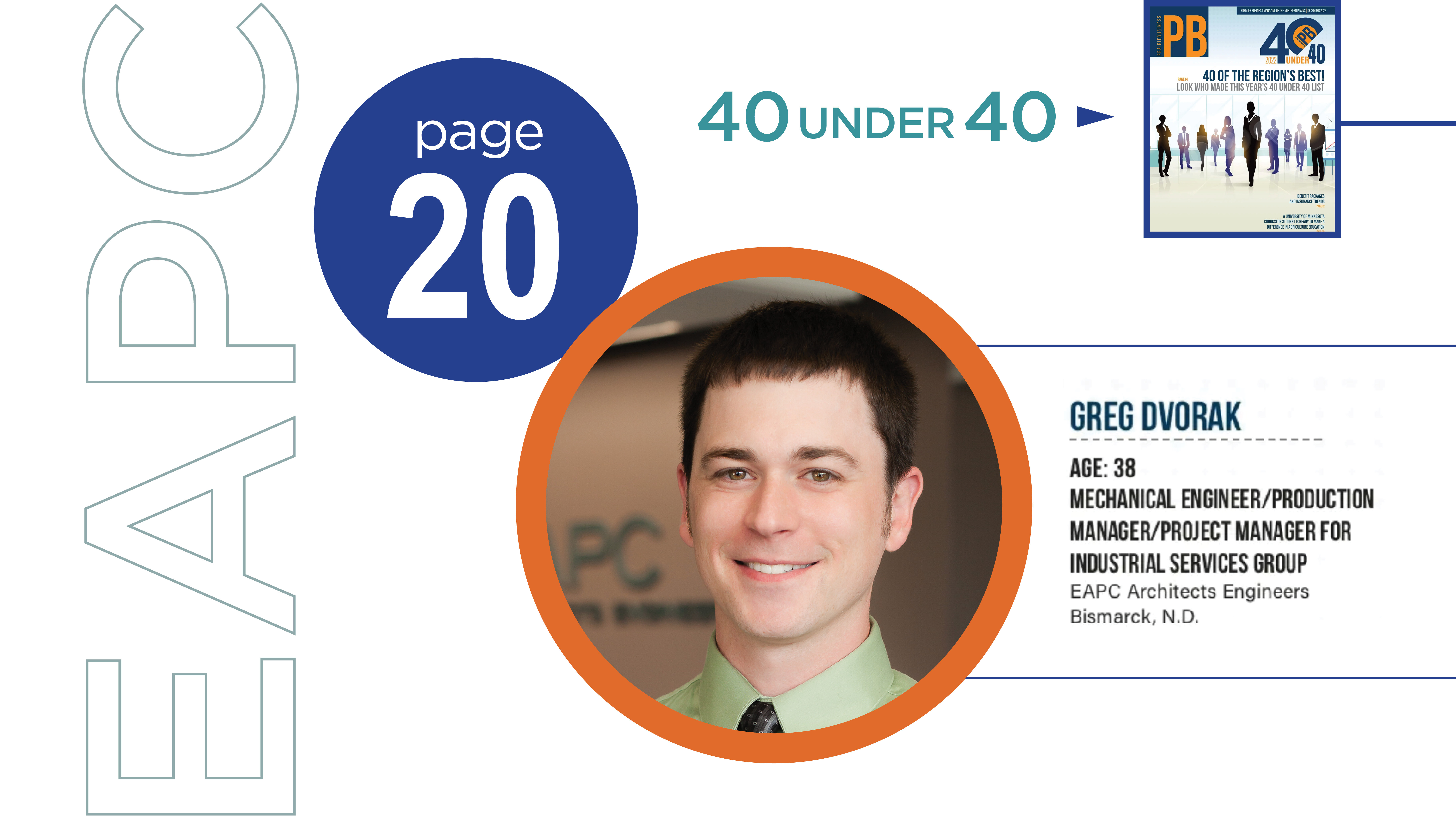 Congratulations Greg Dvorak!